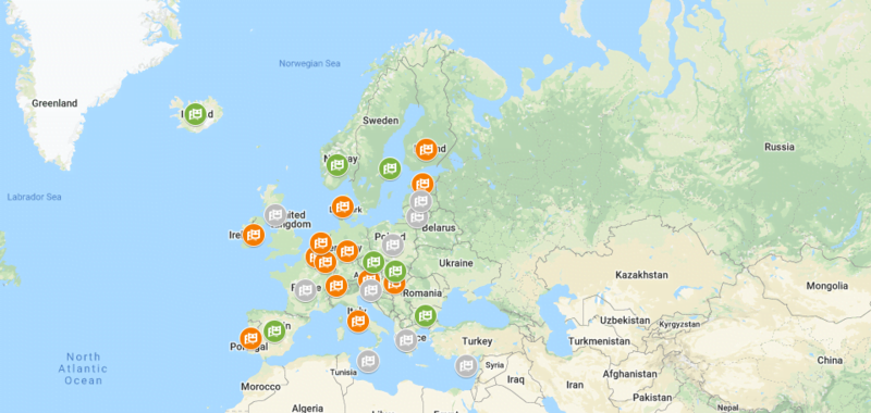 Pearle* creates map for reopening of live events in Europe | IQ Magazine